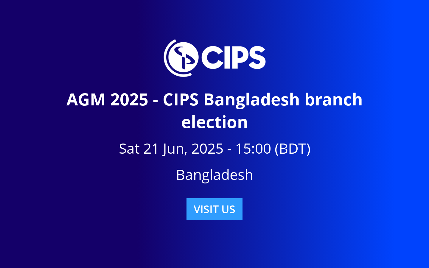 AGM 2025 - CIPS Bangladesh branch election