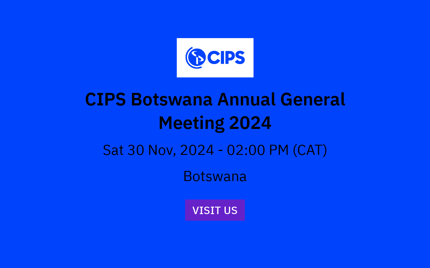 CIPS Botswana Annual General Meeting 2024