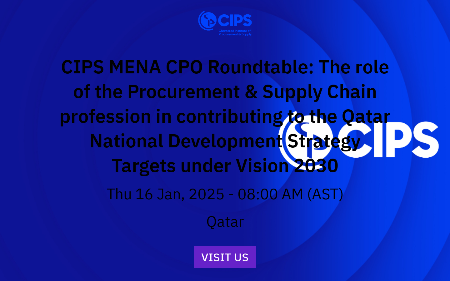 CIPS MENA CPO Roundtable: The role of the Procurement & Supply Chain ...